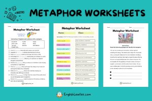 Metaphor Worksheets with Answers - EnglishLeaflet