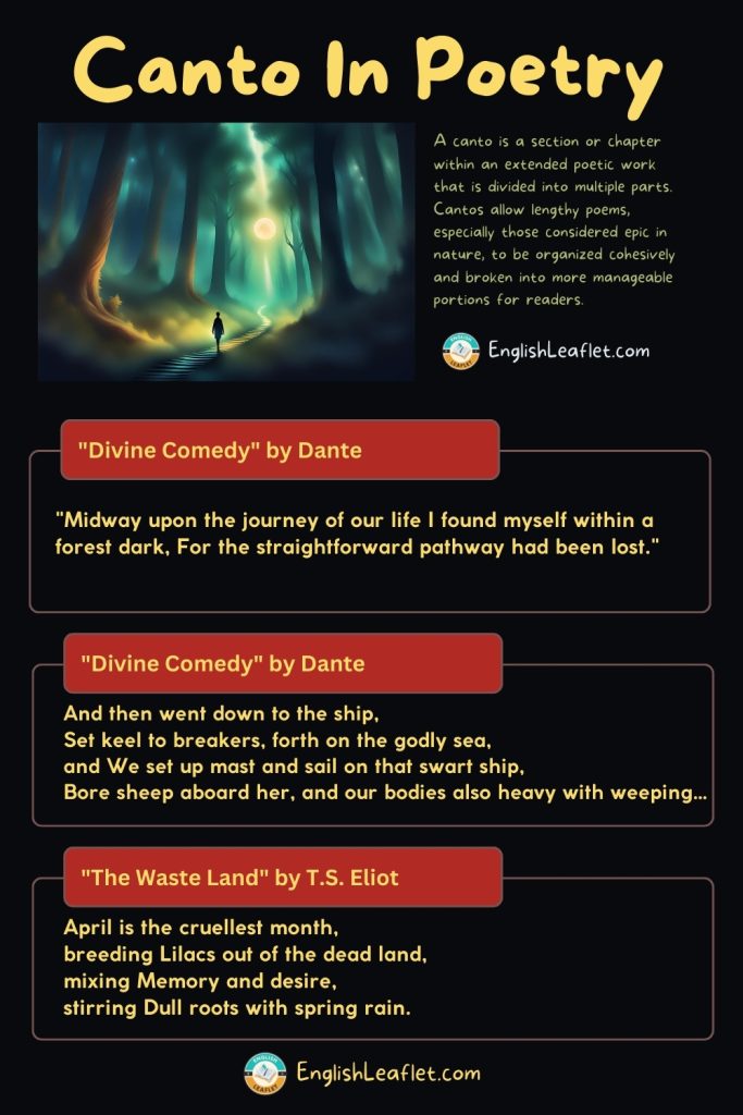 5 Examples of Canto In Poetry | Definition, History & Functions ...