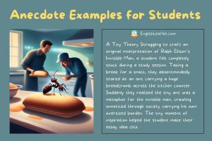 Anecdote Examples For Students - EnglishLeaflet