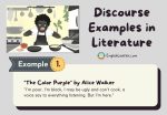 Discourse Examples in Literature & Classification - EnglishLeaflet