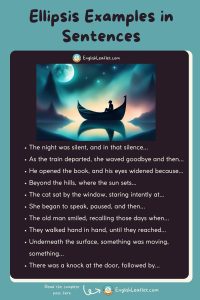 Ellipsis Examples (in literature & sentences) - EnglishLeaflet