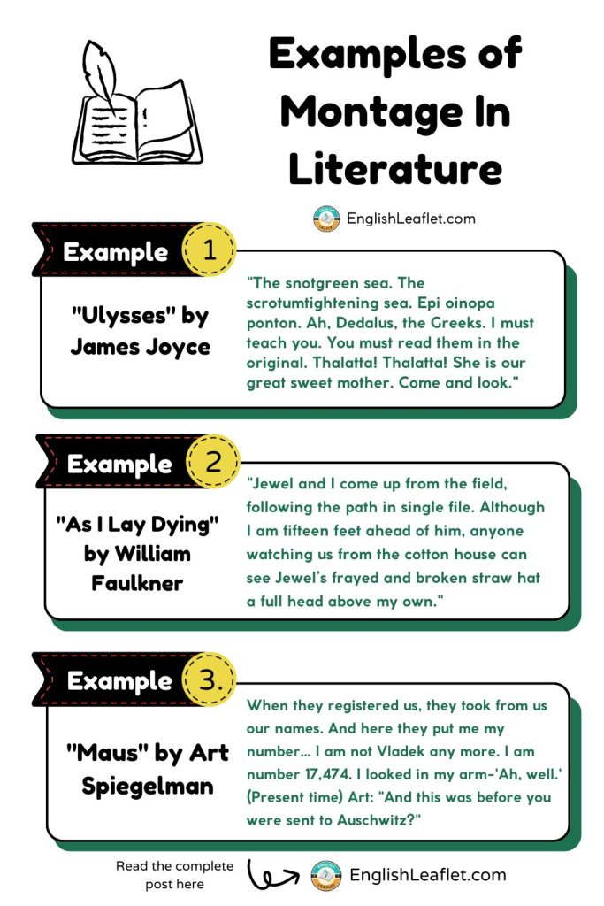Examples of Montage In Literature - EnglishLeaflet