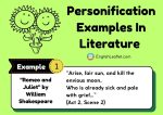 Personification Examples In Literature With Explanation - EnglishLeaflet