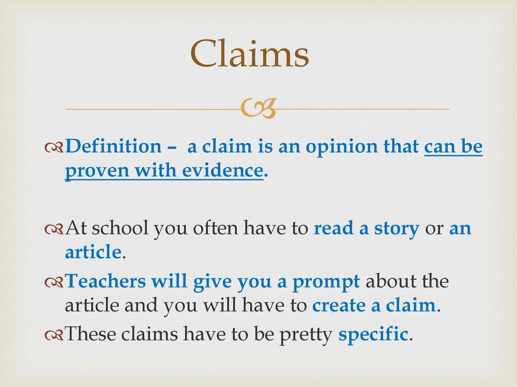 Claim Definition Literature – Meaning, Types & Examples