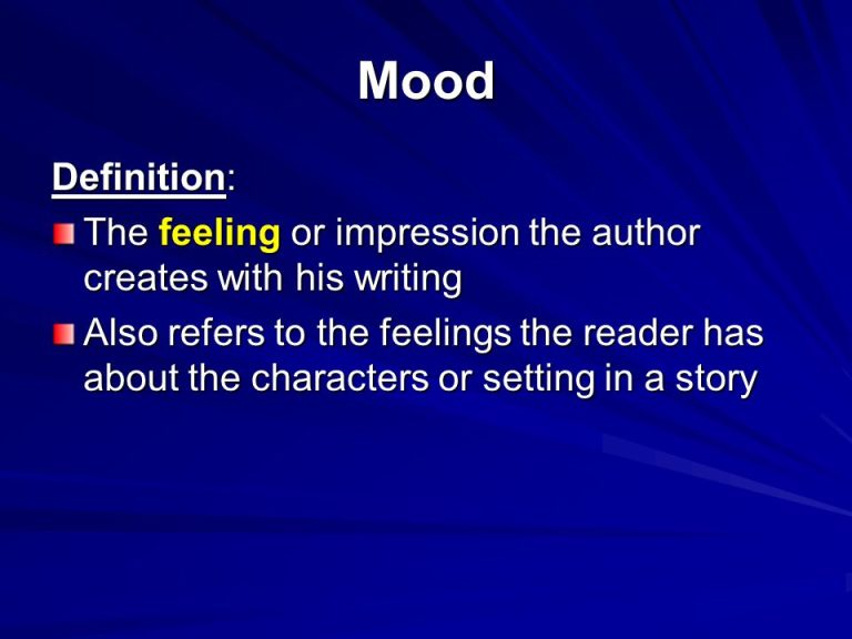 Mood Literary Definition – What It Is & How to Identify It