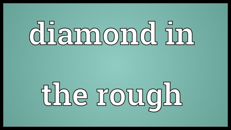 Diamond in the Rough Meaning: Simple Definition & Examples