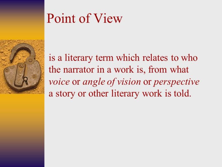 Literary Term for Point of View: Definition & Easy Examples