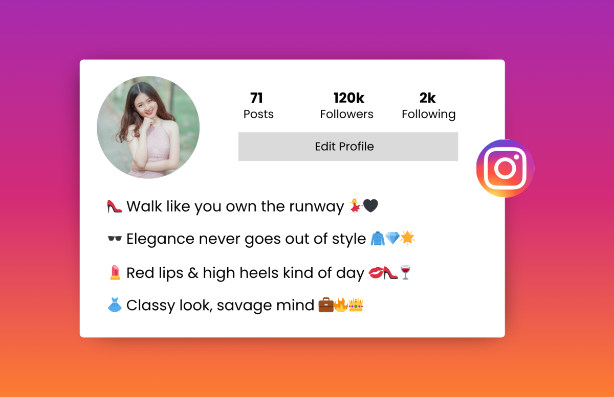 Instagram Bio for Girls Stylish: Elevate Your Profile with Trendy Vibes ...